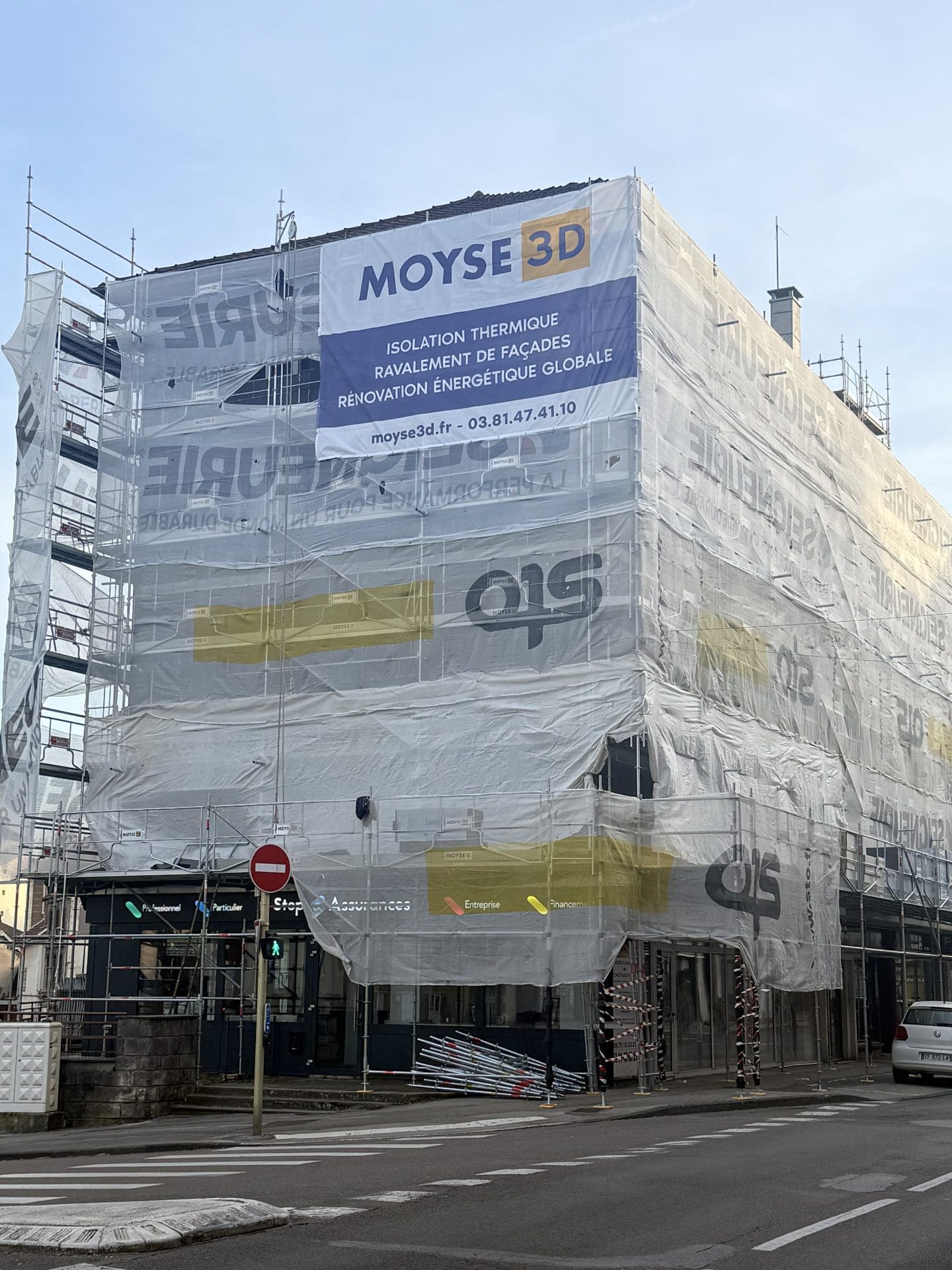 Isolation de façade à Besançon - Moyse 3D